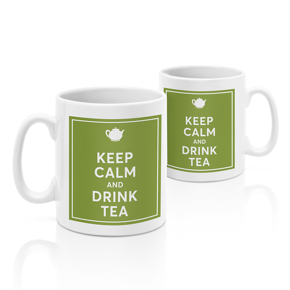 Keep Calm & Drink Tea Mug (Type 1) | Online Printing | Dubaiprint.com